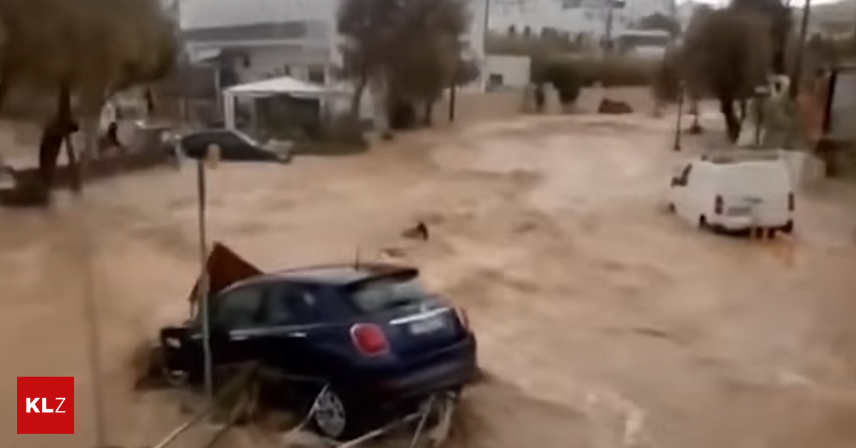 Starke Unwetter in Griechenland: Mehrere Inseln unter Wasser